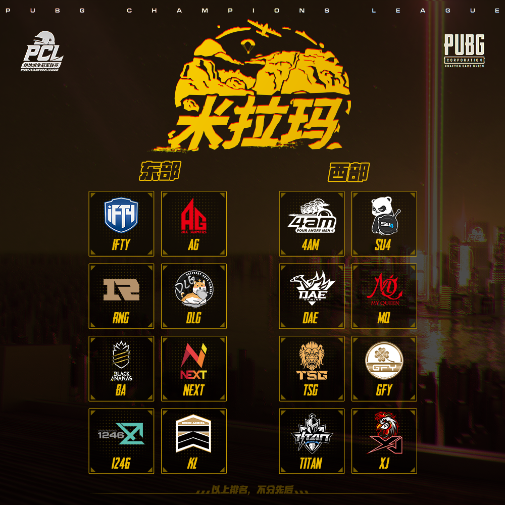 【官方】PCL春季赛常规赛第一周 绝地战队状态迅速升温 - 新闻 -PUBG