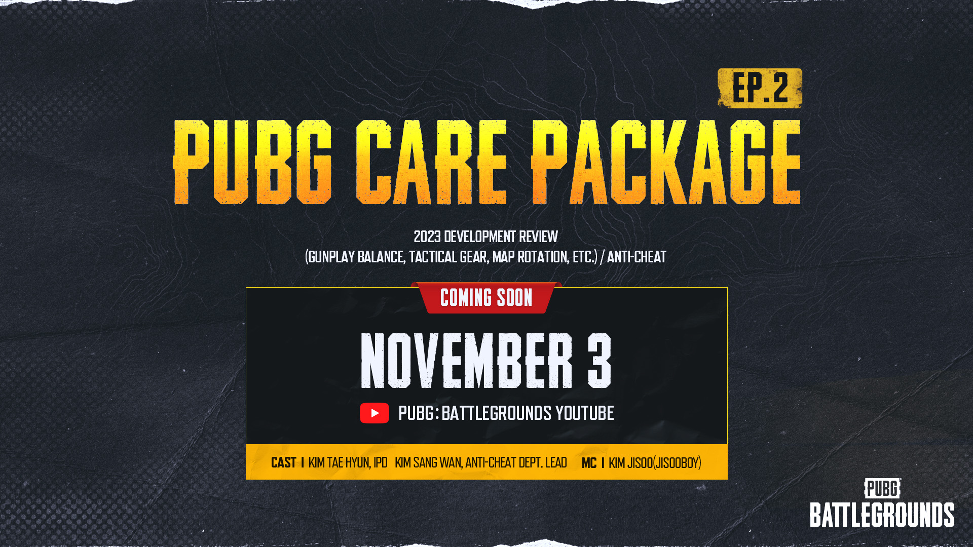 PUBG Care Package EP. 2 Live-Show & VOD - NEWS - PUBG: BATTLEGROUNDS