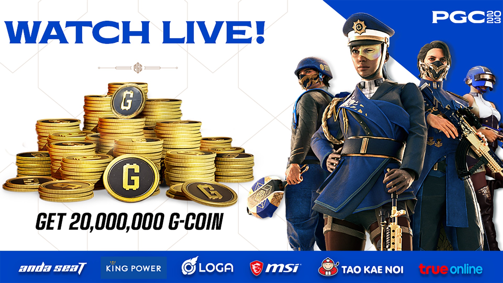 Watch PGC 2023 live and earn G-Coins! - NEWS - PUBG: BATTLEGROUNDS