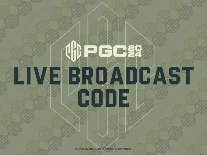 Live Broadcast Code - NEWS - PUBG ESPORTS