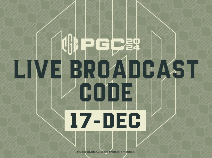 Live Broadcast Code (17-Dec) - NEWS - PUBG ESPORTS