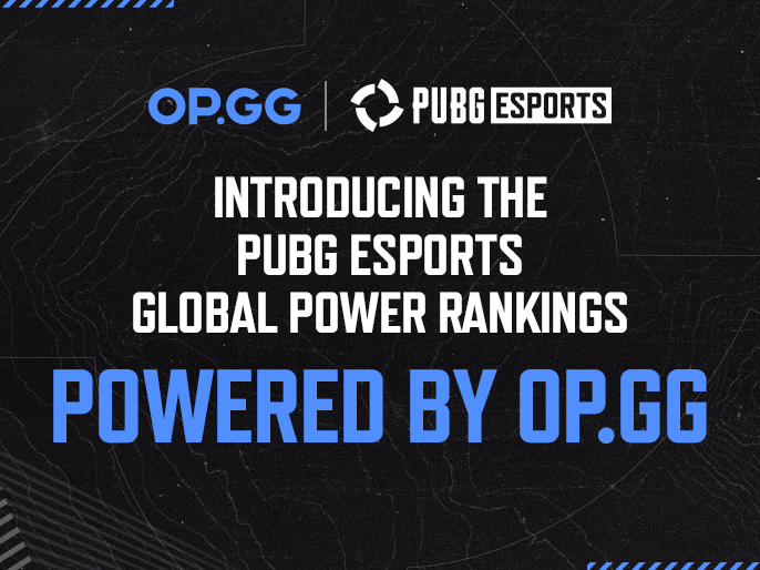 為您介紹 PUBG 電競全球戰力排行榜 - 技術合作夥伴 OP.GG - 最新消息 - PUBG ESPORTS