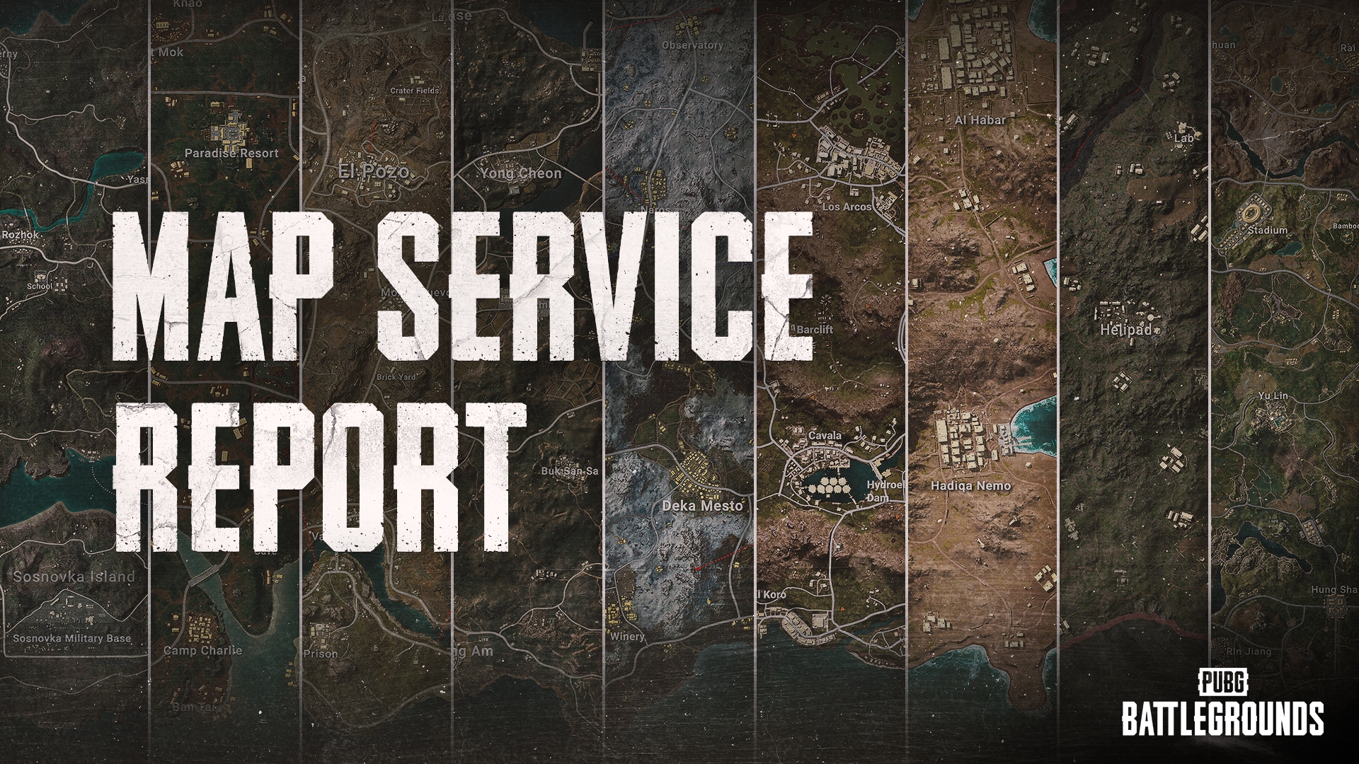 Map Service Report - Update 36.1 - NEWS - PUBG: BATTLEGROUNDS