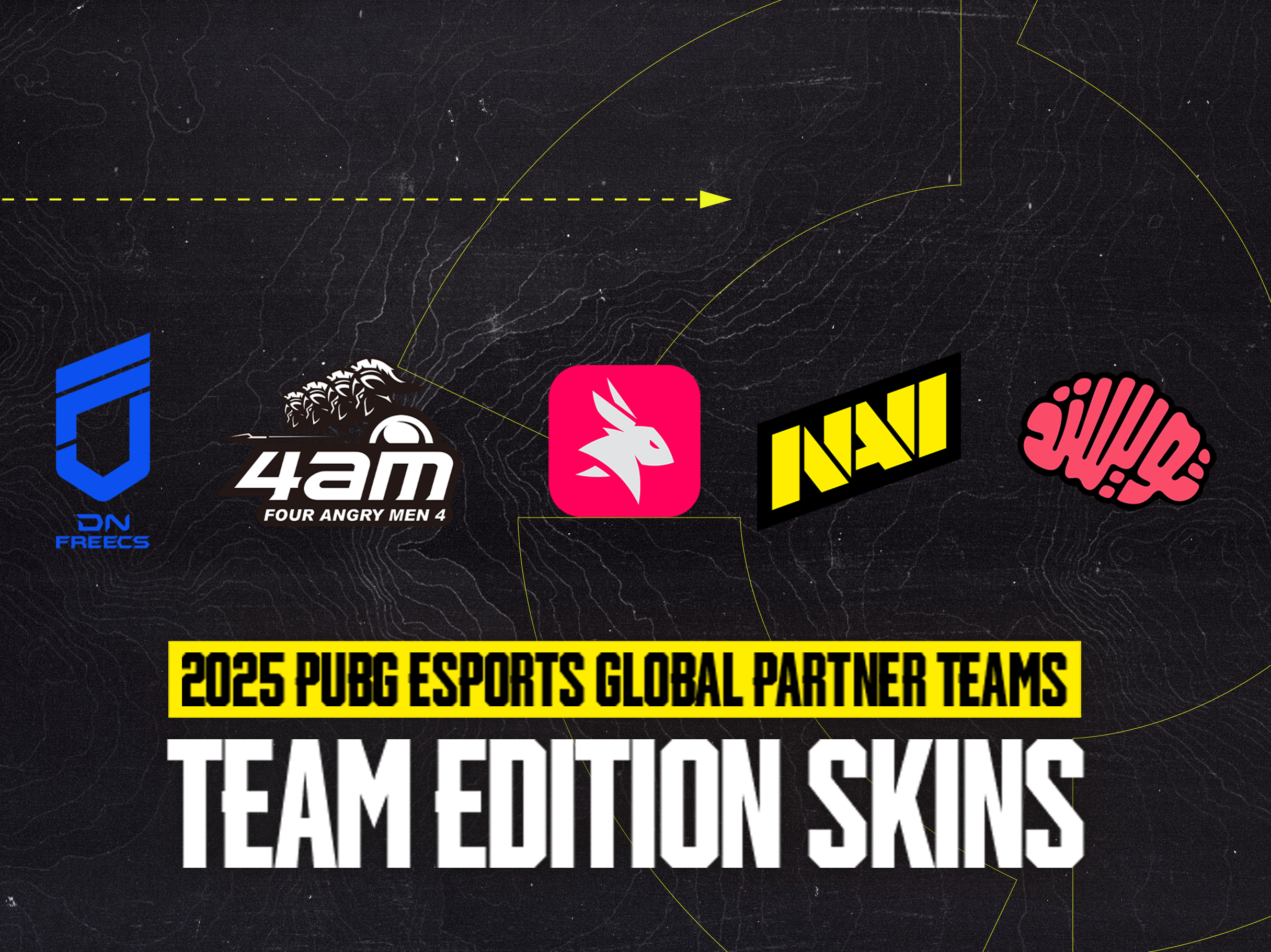 2025 PUBG GLOBAL PARTNER TEAMS: TEAM EDITION SKINS - NEWS - PUBG ESPORTS