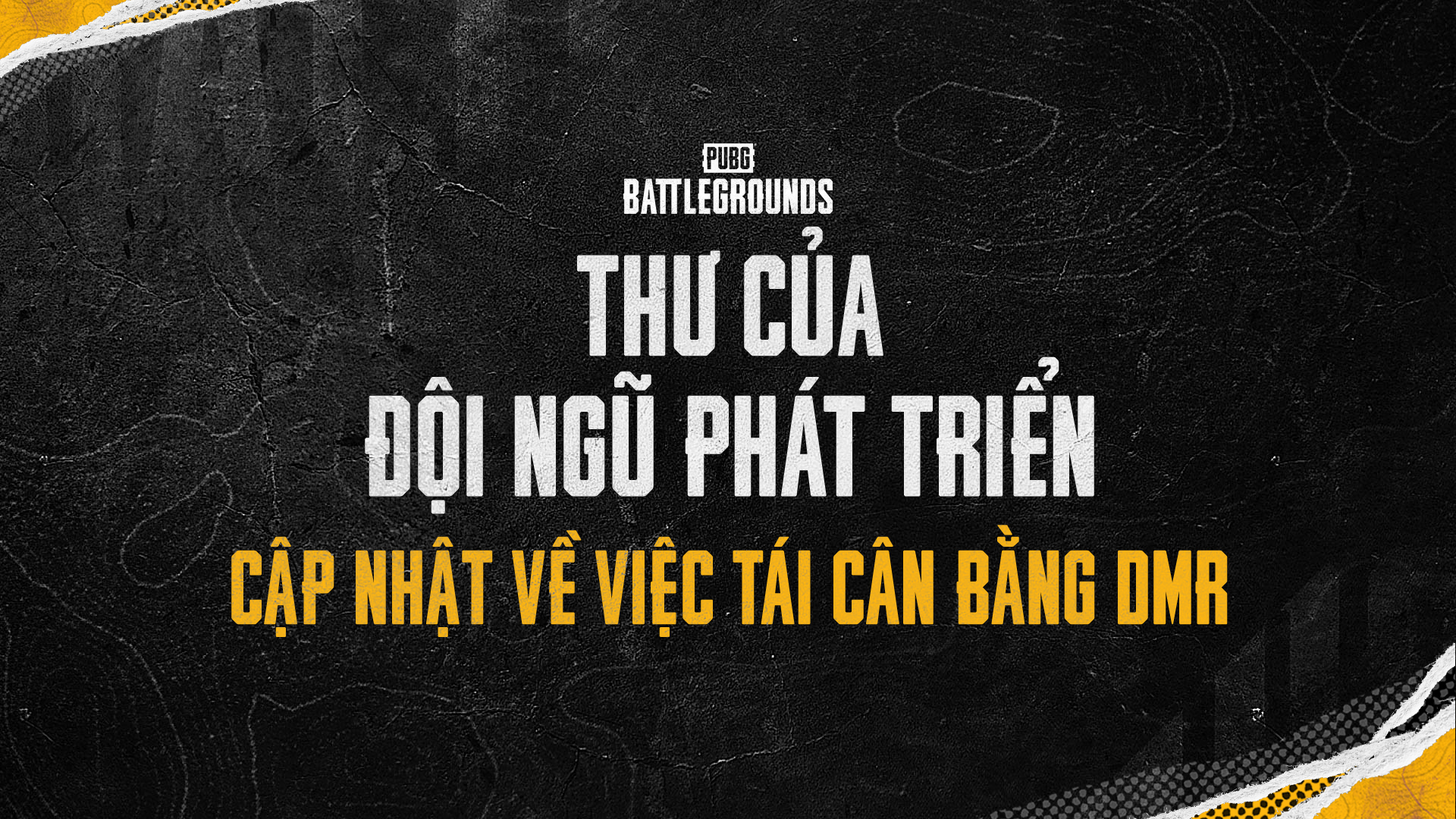 Thư của Đội ngũ Phát triển: Cập nhật về việc Tái Cân Bằng DMR - TIN TỨC - PUBG: BATTLEGROUNDS