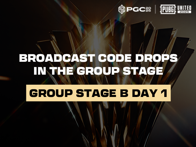 Group Stage B Day 1 の放送コードを入力してください - ニュース - PUBGESPORTS