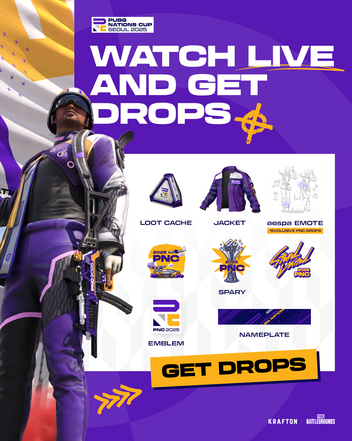 PNC 2025 ドロップイベント - ニュース - PUBGESPORTS