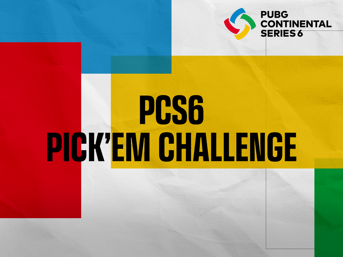 PCS6 승자 예측 이벤트 안내 - 뉴스 - PUBG ESPORTS