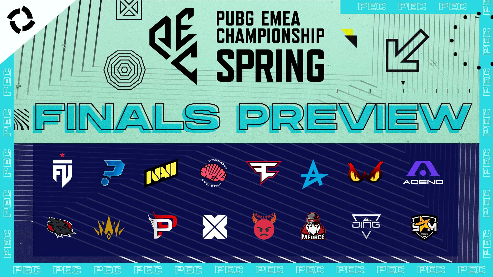 PEC: Spring Finals Teams - NEWS - PUBG ESPORTS