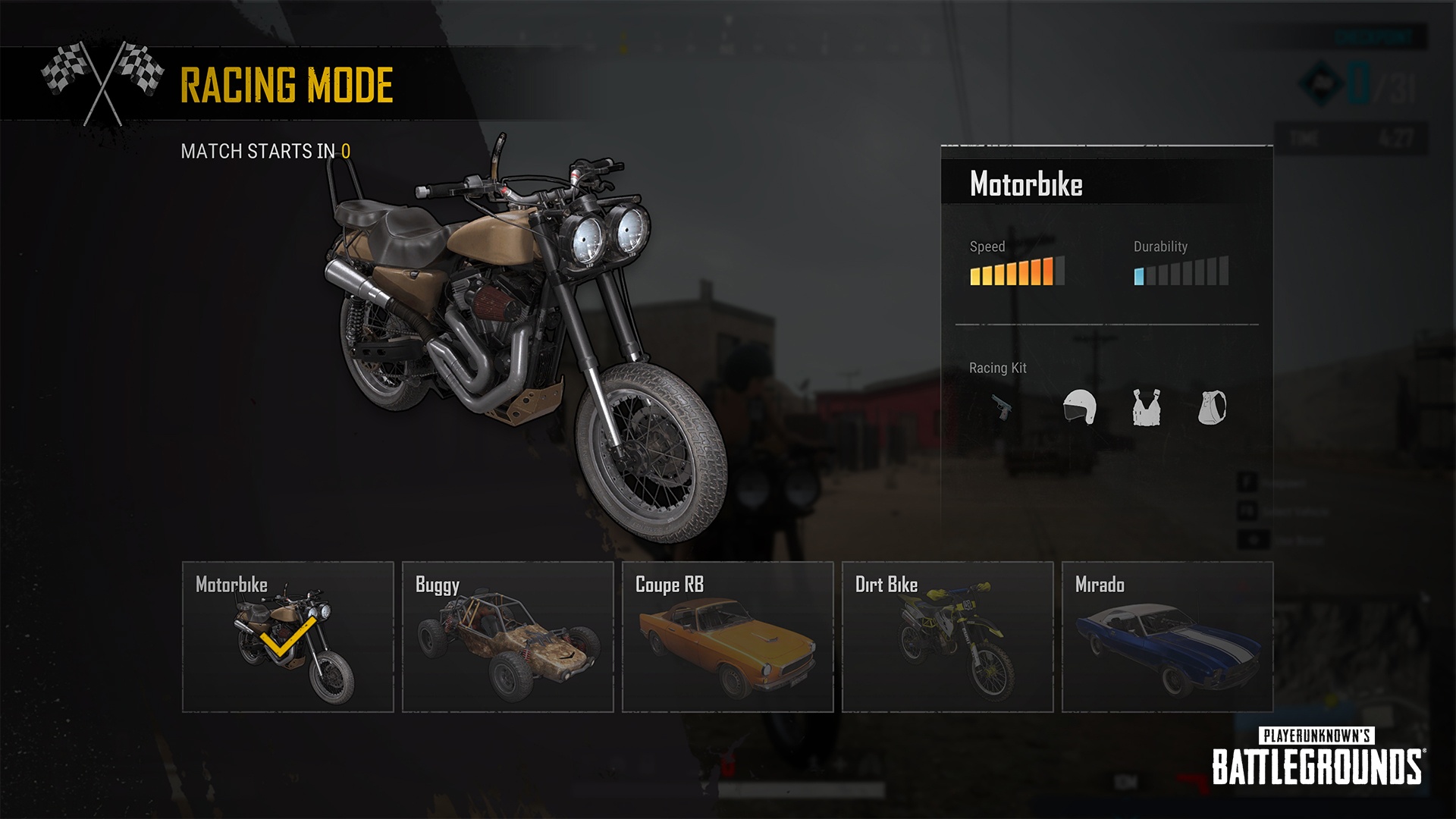 PUBG LABS: Racing Mode - NEWS - PUBG: BATTLEGROUNDS