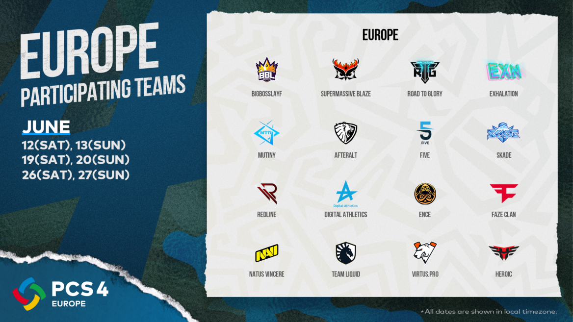 PCS4 Participating Teams and Schedules - NEWS - PUBG: BATTLEGROUNDS