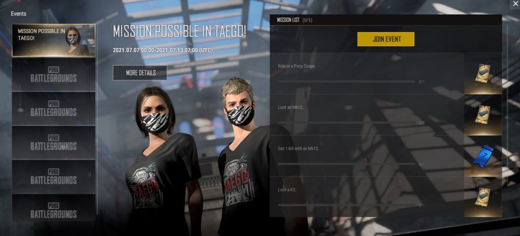 Taego Mission Event - NEWS - PUBG: BATTLEGROUNDS