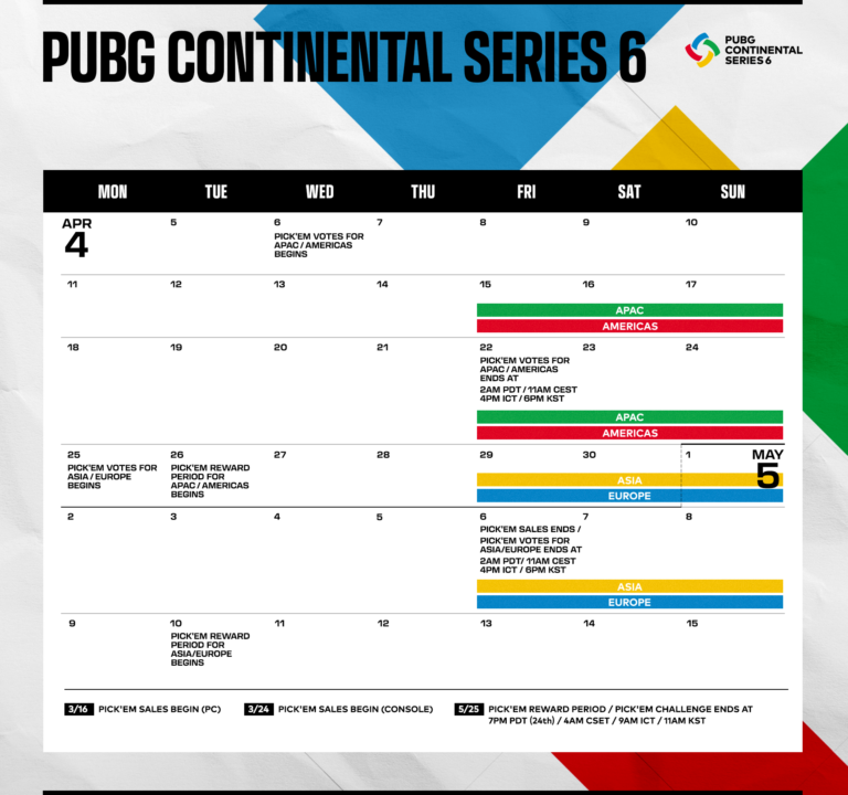 Introduction to PUBG Continental Series 6 - NEWS - PUBG: BATTLEGROUNDS