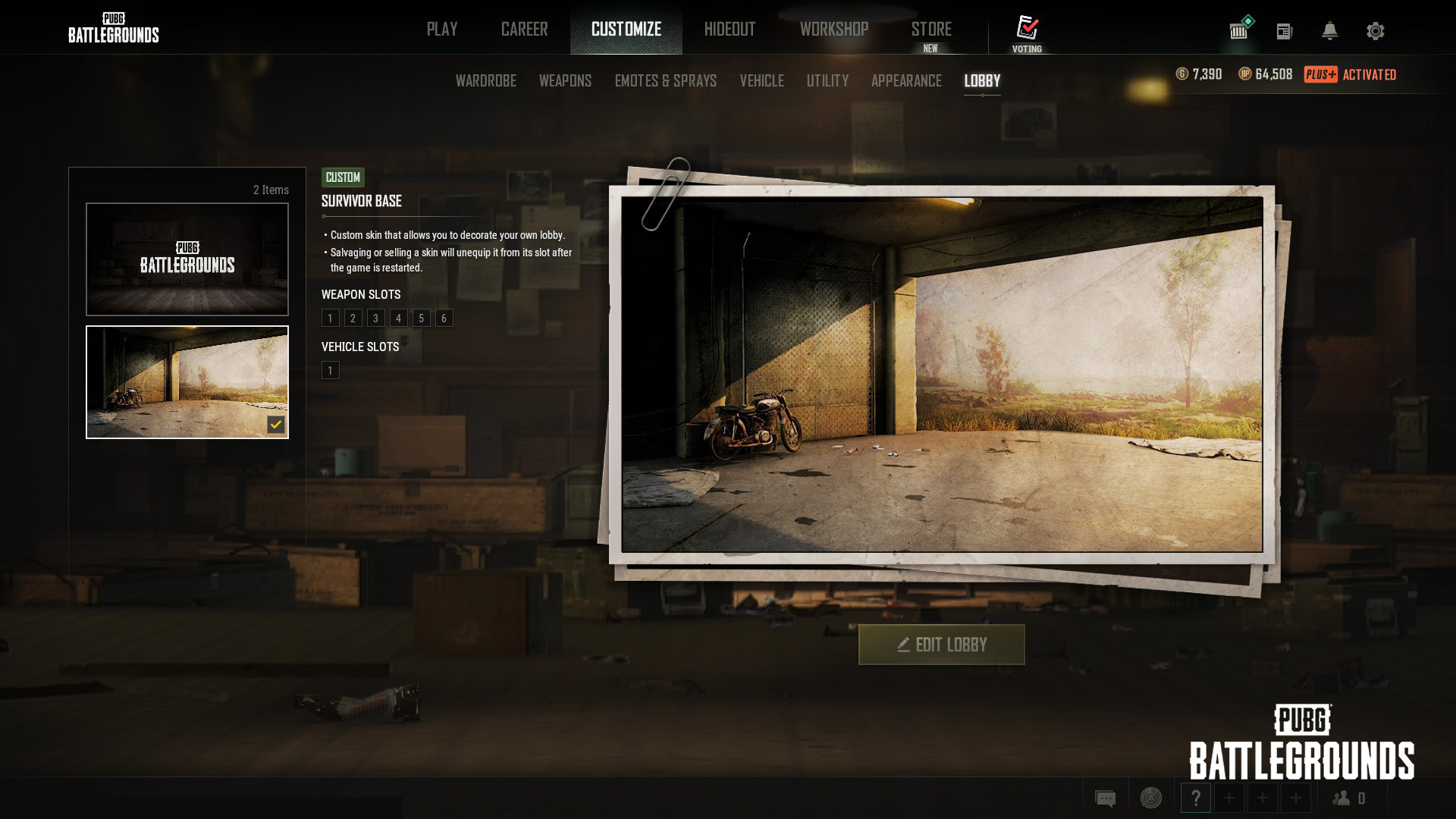 What’s in my PUBG lobby? - NEWS - PUBG: BATTLEGROUNDS