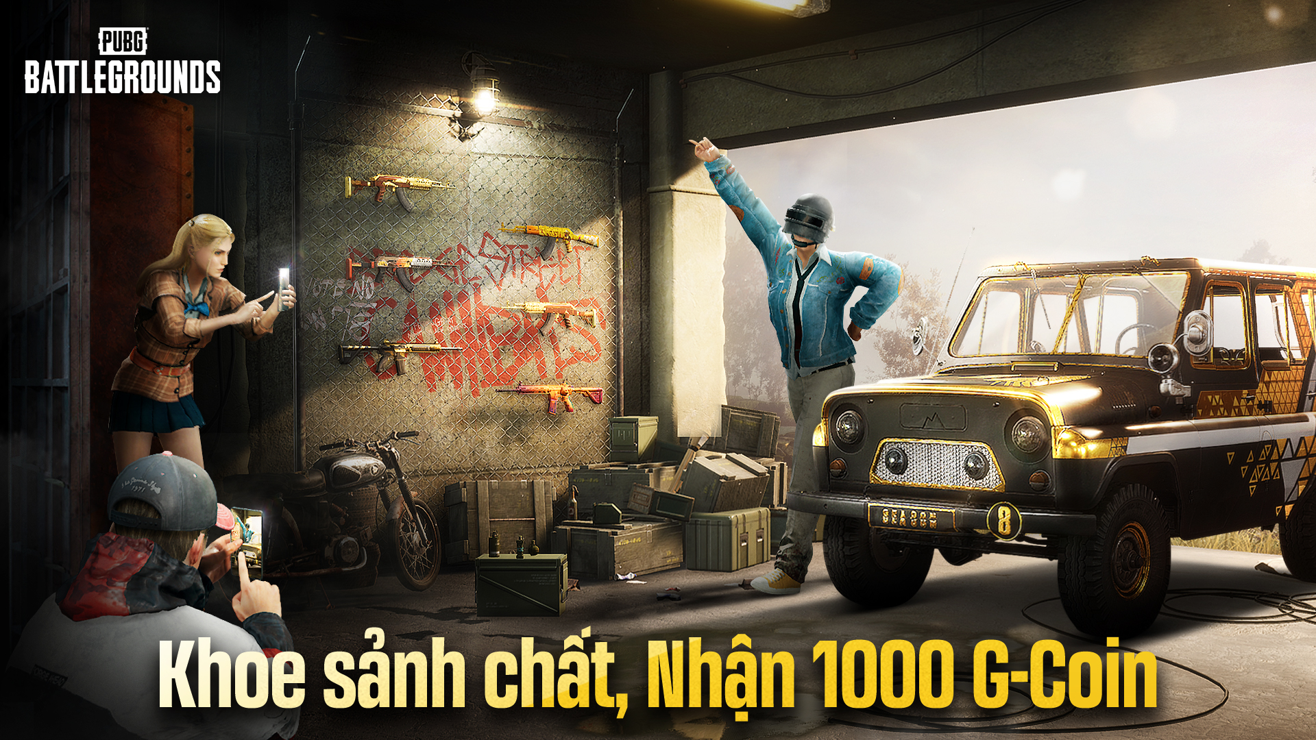 [Sự kiện] Khoe sảnh chất, nhận 1000 G-Coin - TIN TỨC - PUBG: BATTLEGROUNDS